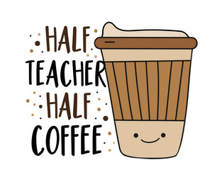 Funny coffee characters cartoons Royalty Free Vector Image
