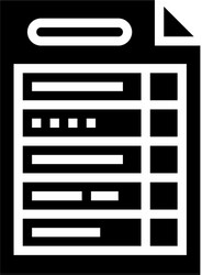 Plan paper list color icon Royalty Free Vector Image