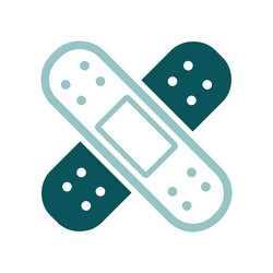 Adhesive plaster icon medical sign Royalty Free Vector Image