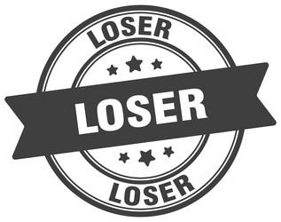 Loser stamp label on transparent background Vector Image