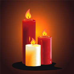 Church candle light Royalty Free Vector Image - VectorStock