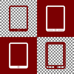 Computer tablet sign Royalty Free Vector Image