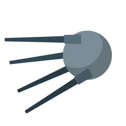 Soviet sputnik the first spacecraft Royalty Free Vector