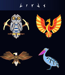 Phoenix Polygon Vector Images (43)