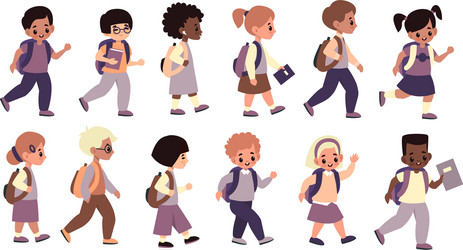 Students Standing In Line Clip Art