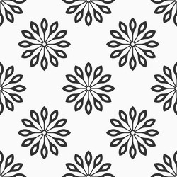 Lotus seamless pattern floral background Vector Image