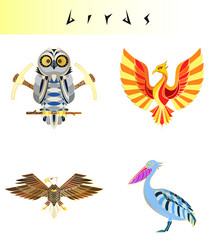 Phoenix Polygon Vector Images (43)