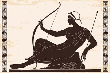 Ancient greek drawing Royalty Free Vector Image