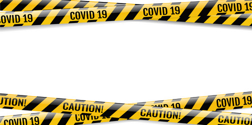 Coronavirus ribbons pandemic concept Royalty Free Vector