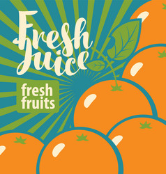 Fresh pineapple juice banner Royalty Free Vector Image