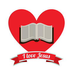 I love jesus design Royalty Free Vector Image - VectorStock