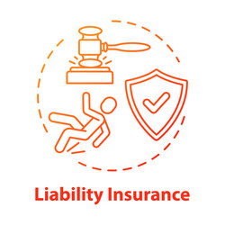 Liability insurance concept icon financial Vector Image