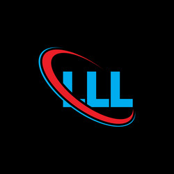 Lll triangle letter logo design with triangle Vector Image