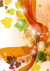 Abstract autumn background Royalty Free Vector Image
