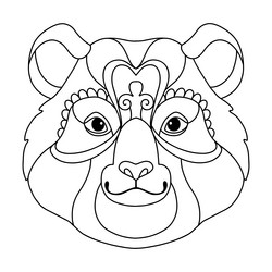 Panda Front View Vector Images (66)