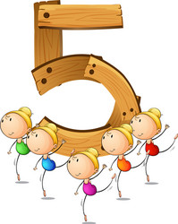 Number 5 Royalty Free Vector Image - VectorStock