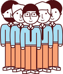 Group of men icon Royalty Free Vector Image - VectorStock