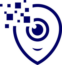 Tech alien logo design alien design template Vector Image