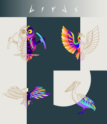 Phoenix Polygon Vector Images (43)