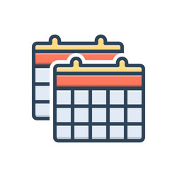 Calendars Royalty Free Vector Image - VectorStock