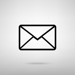 Icon of letter Royalty Free Vector Image - VectorStock