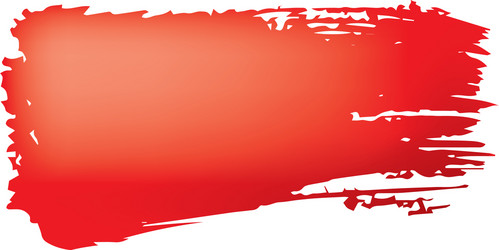 Red paint ink brush stroke line Royalty Free Vector Image