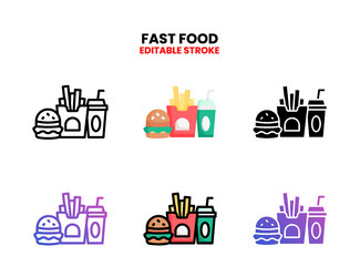 Fast food counter Royalty Free Vector Image - VectorStock