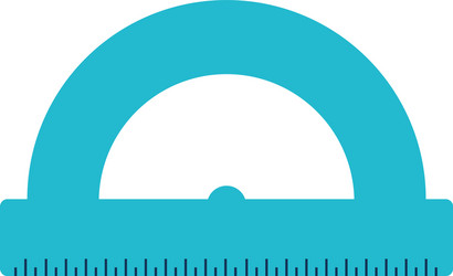 Protractor ruler icon Royalty Free Vector Image