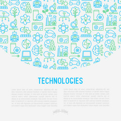 Abstract technologies Royalty Free Vector Image