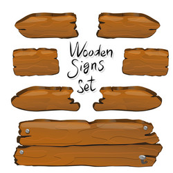Wooden sign Royalty Free Vector Image - VectorStock