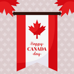 Independence canada day banner Royalty Free Vector Image