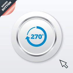 Angle 270 degrees sign icon geometry math symbol Vector Image