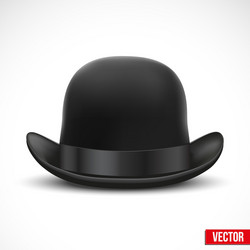 Bowler hat ink sketch Royalty Free Vector Image