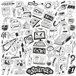 Science - doodles collection Royalty Free Vector Image