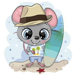 Cartoon mouse isolated on a white background Vector Image