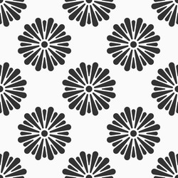 Lotus seamless pattern floral background Vector Image