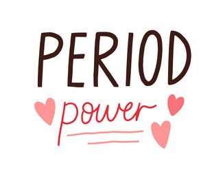 Period power text Royalty Free Vector Image - VectorStock