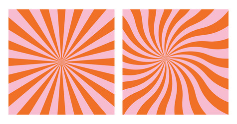 Pink circus groovy background retro swirl burst Vector Image