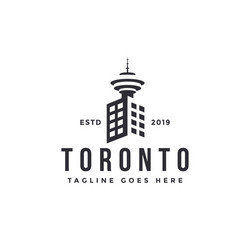 Toronto city Royalty Free Vector Image - VectorStock