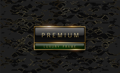 Vip royal purple label with golden frame and crown