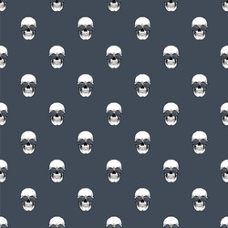Seamless color pattern with skull Royalty Free Vector Image