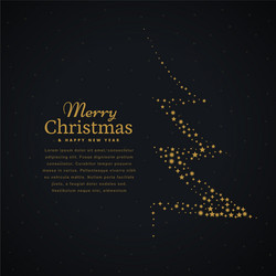 Luxury christmas tree made with sparkles Vector Image