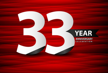 33 Years Anniversary Vector Images (over 380)