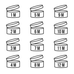 Expiration date product label design packaging Vector Image