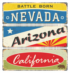 Toy store vintage metal sign Royalty Free Vector Image