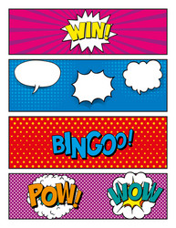 Blank Comic Book Pow Vector Images (over 120)