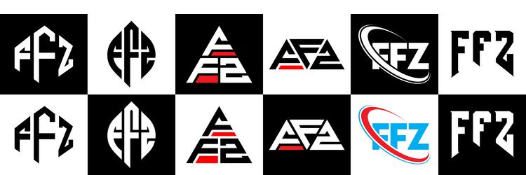 Izy letter logo design in six style polygon Vector Image