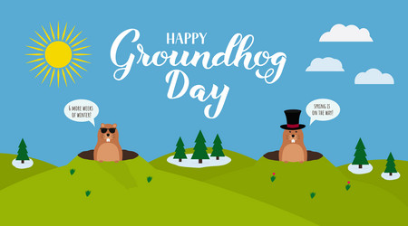 Groundhogs Day Vector Images (over 1,700)