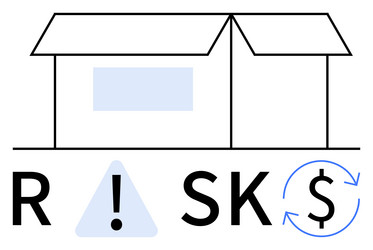 Financial risk management with invoices and cost Vector Image