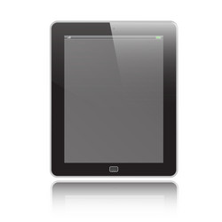 Tablet screen showcase Royalty Free Vector Image